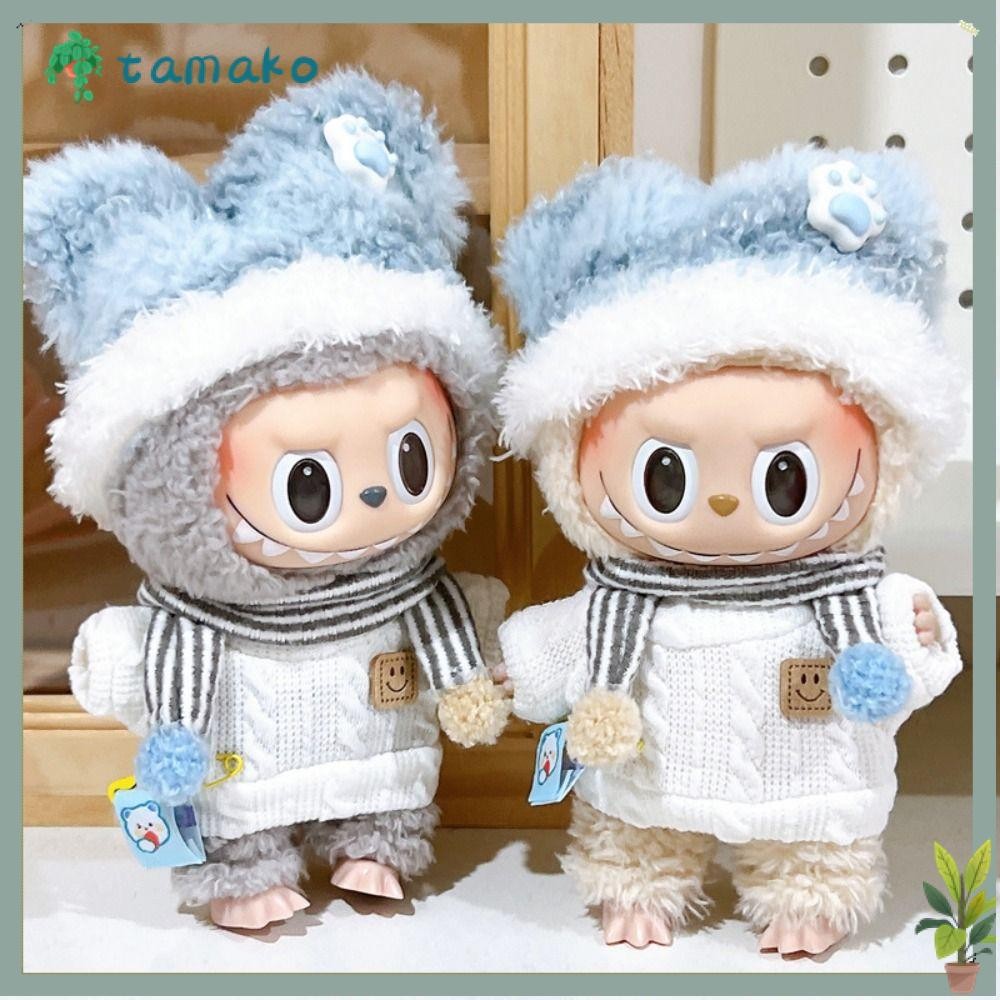 TAMAKO Labubu Doll Clothes, Replacement Soft Labubu Doll Hat, Cute DIY ...