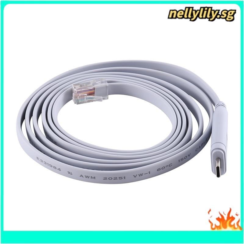 USB TO Type C Console Configuration Cable Type C to RJ45 Serial Router ...