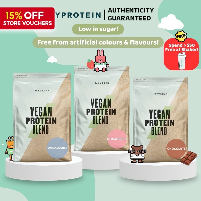 Myprotein Vegan Powder Blend Protein Powder 1KG, Low Fat & Low Sugar ...