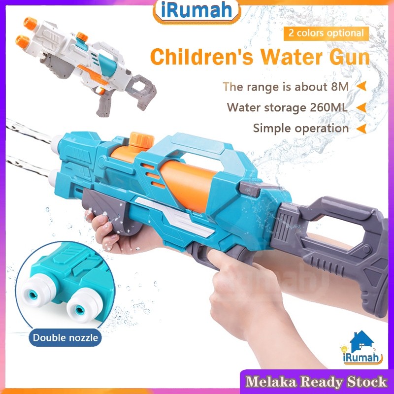 Double Nozzle Space Water Gun Pistol Family Swimming Pool Toy Water Gun ...