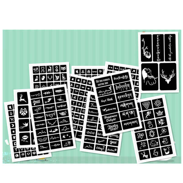 henna stencil henna sticker O carved Korean Indian Henna tattoo ...