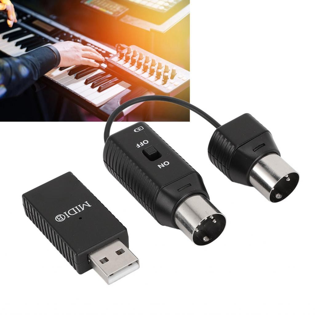 Wireless MIDI Adapter USB Bluetooth Plug and Play Professional for ...