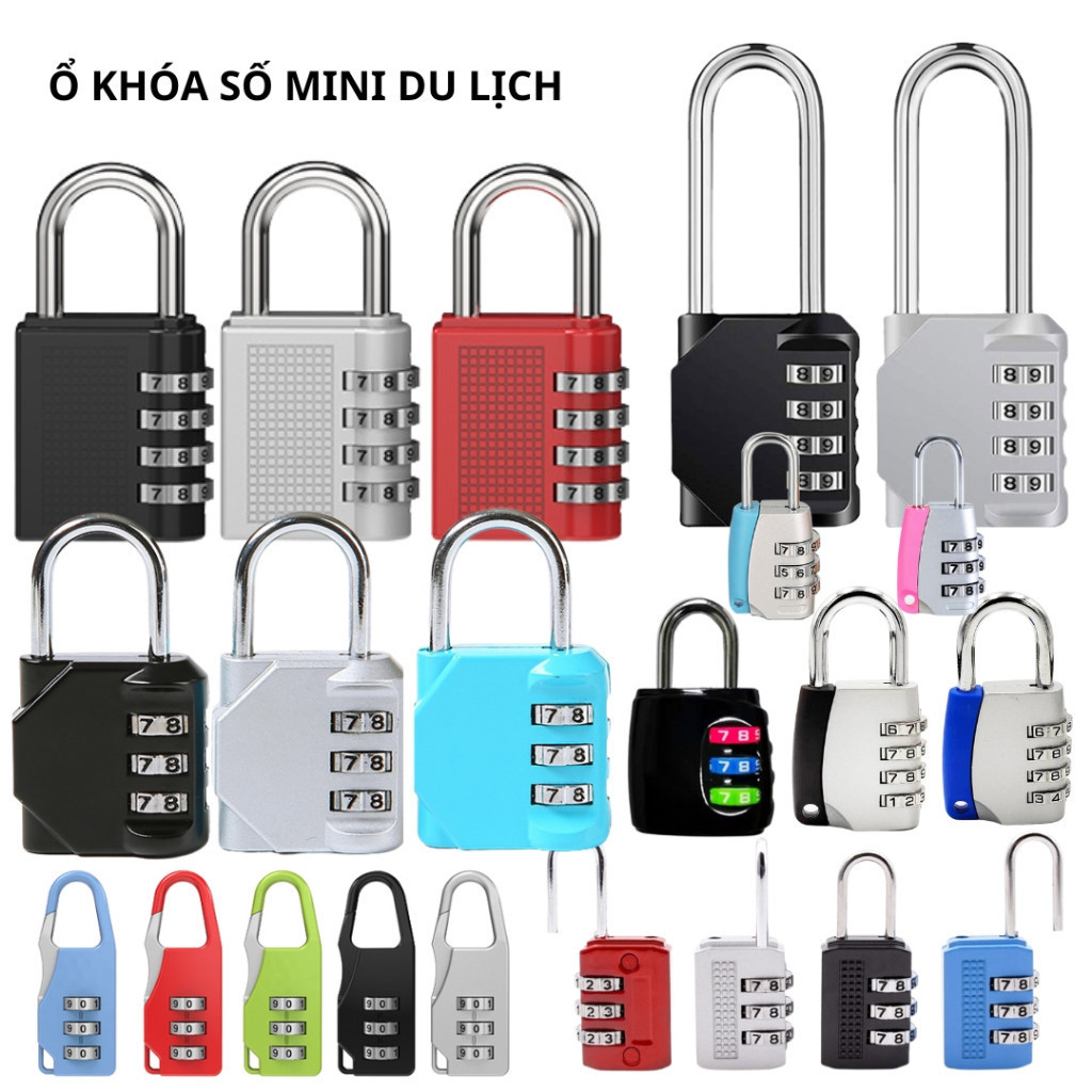 Mini digital lock, anti-theft travel suitcase lock | Shopee Singapore
