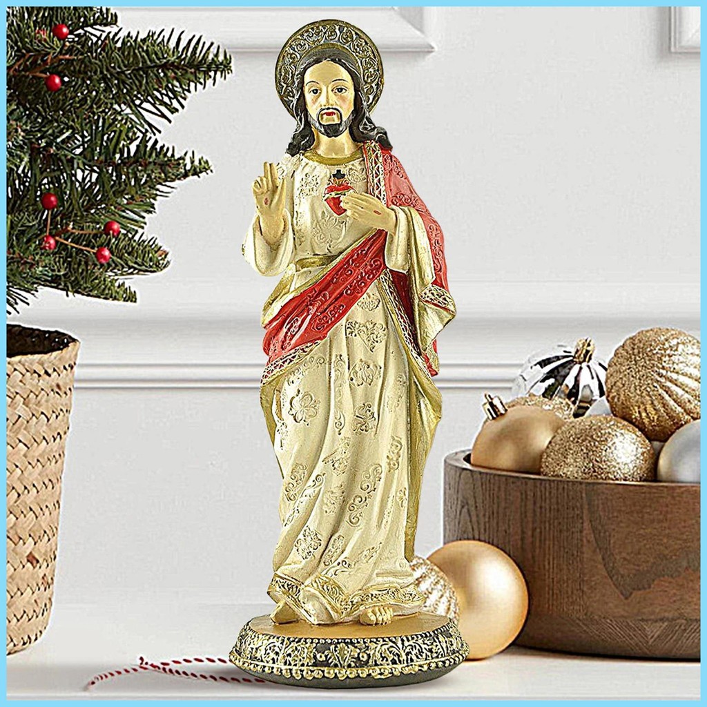 Desk Jesus Statue Tabletop Collectible Jesus Figurine Colorful Jesus ...