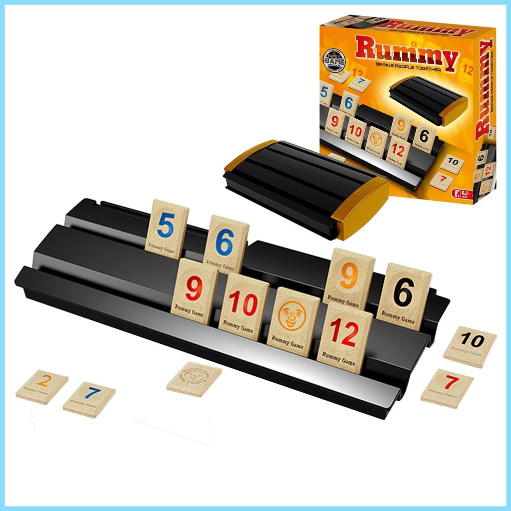 Rummy Board Games Set Travel Rummy Tile Game Set Rummy Tiles Number ...