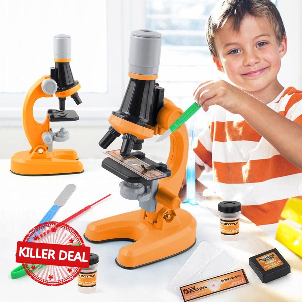 Elementary School Microscope Set Experimental Set Teaching Tools T9 ...