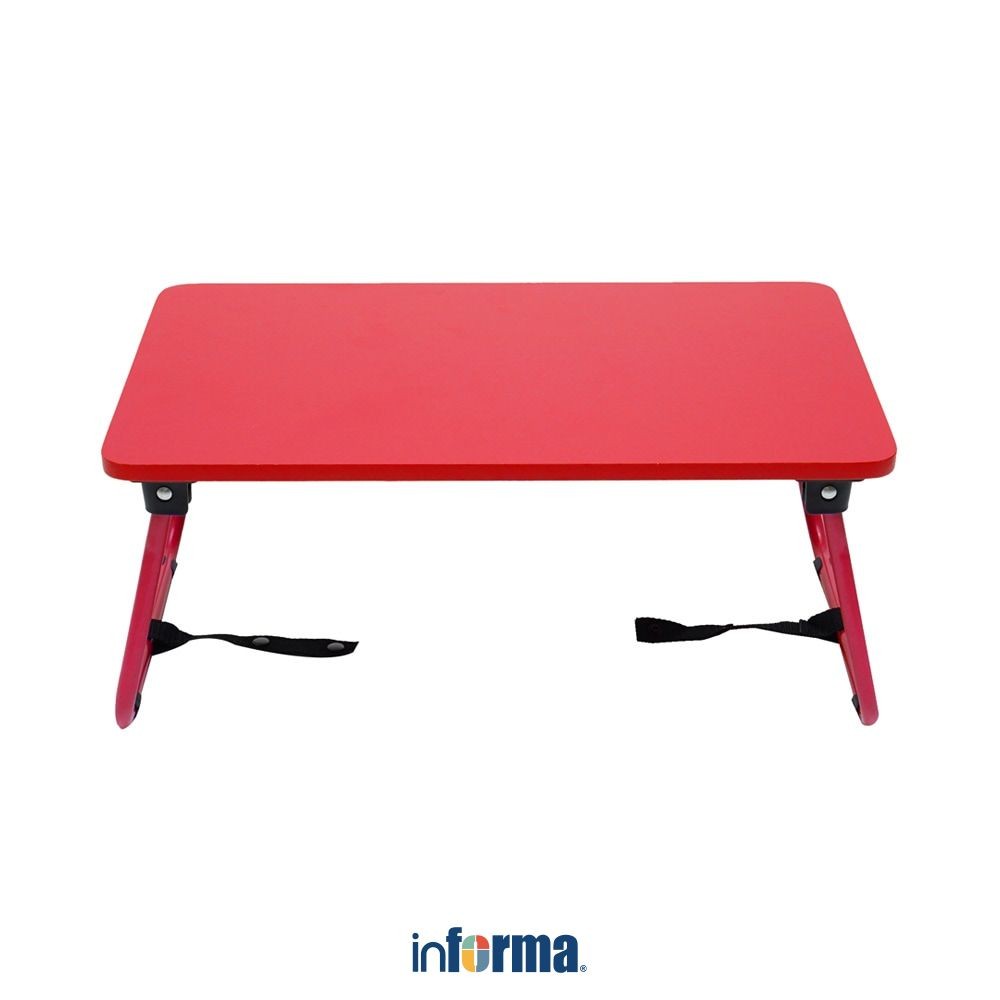 MERAH Informa Mini Oxy Folding Laptop Table with Strap - Red Folding ...