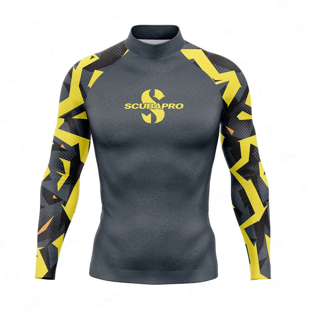 FOR SALE SCUBAPRO Men's Long Sleeve Rash Guard Swim Shirt Uv Sun ...