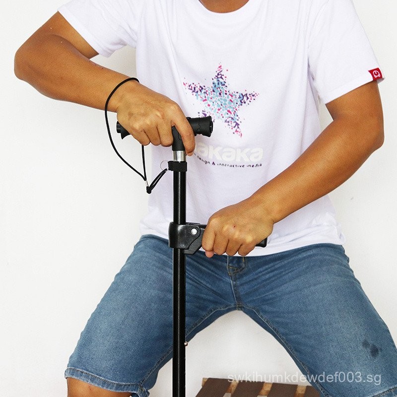 Walking Stick for the Elderly Cane with Four Feet Multi-Functional ...
