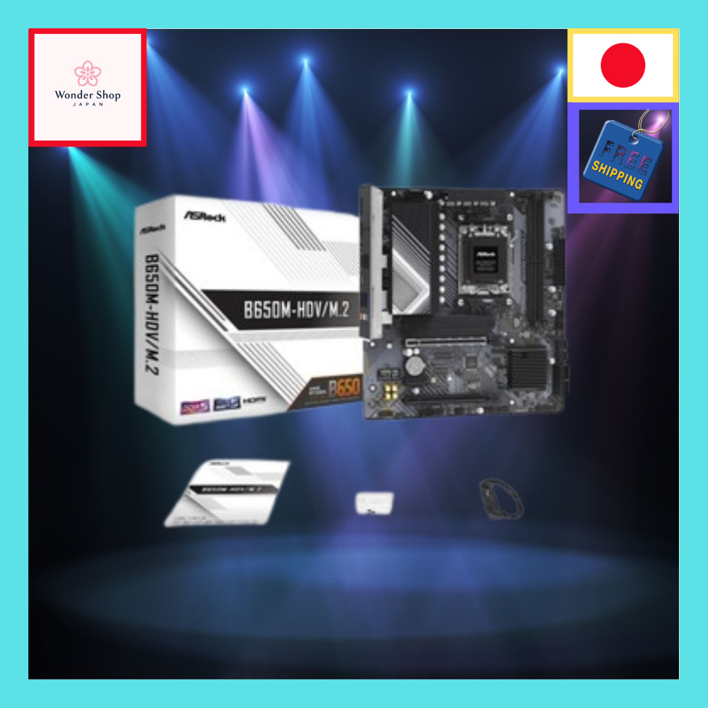 ASRock Motherboard B650M-HDV/M.2 Compatible with AMD Ryzen 7000 Series ...