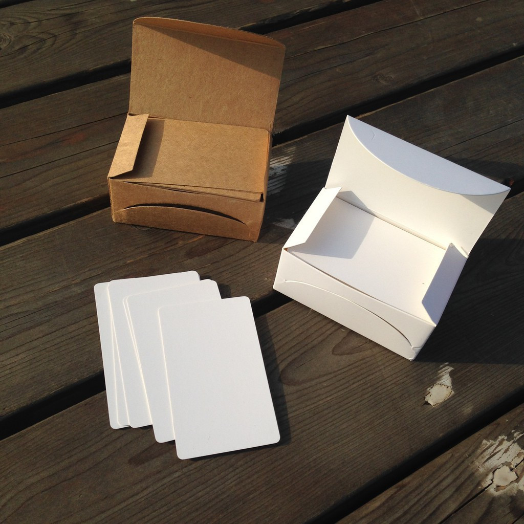 2box ,100PCS/box Blank small card DIY kraft cardboard word card thick ...
