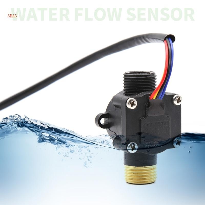 Shas Brass Water Flow Sensor G1 2 Male Hall Effect Sensor Switch 1-30L ...