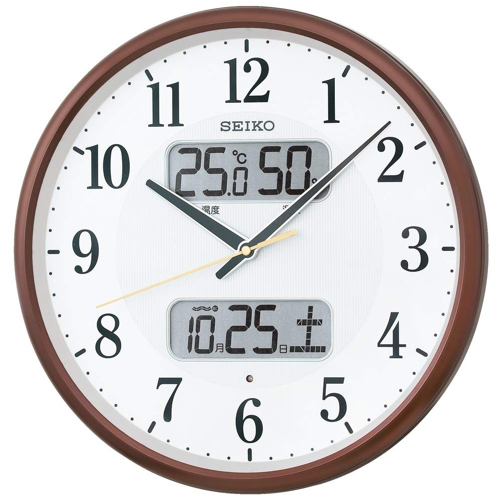 Seiko clock cuckoo clock electric wave analog calendar temperature ...