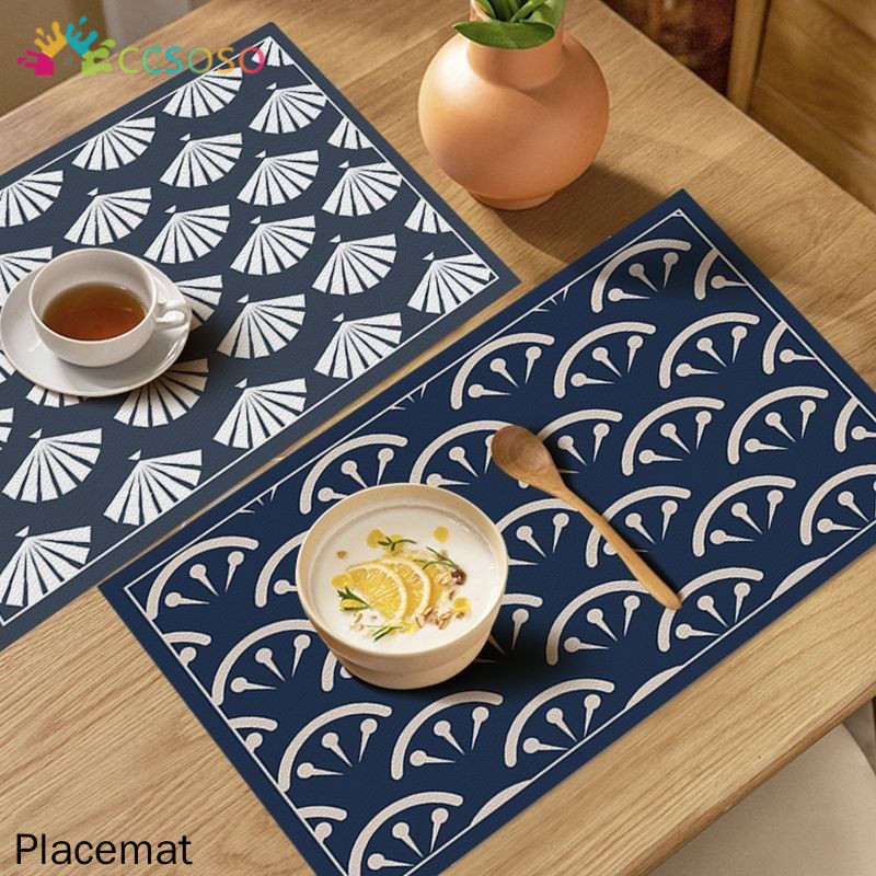 Japanese Placemat Leather Dining Table Mat Insulation Mat Waterproof ...