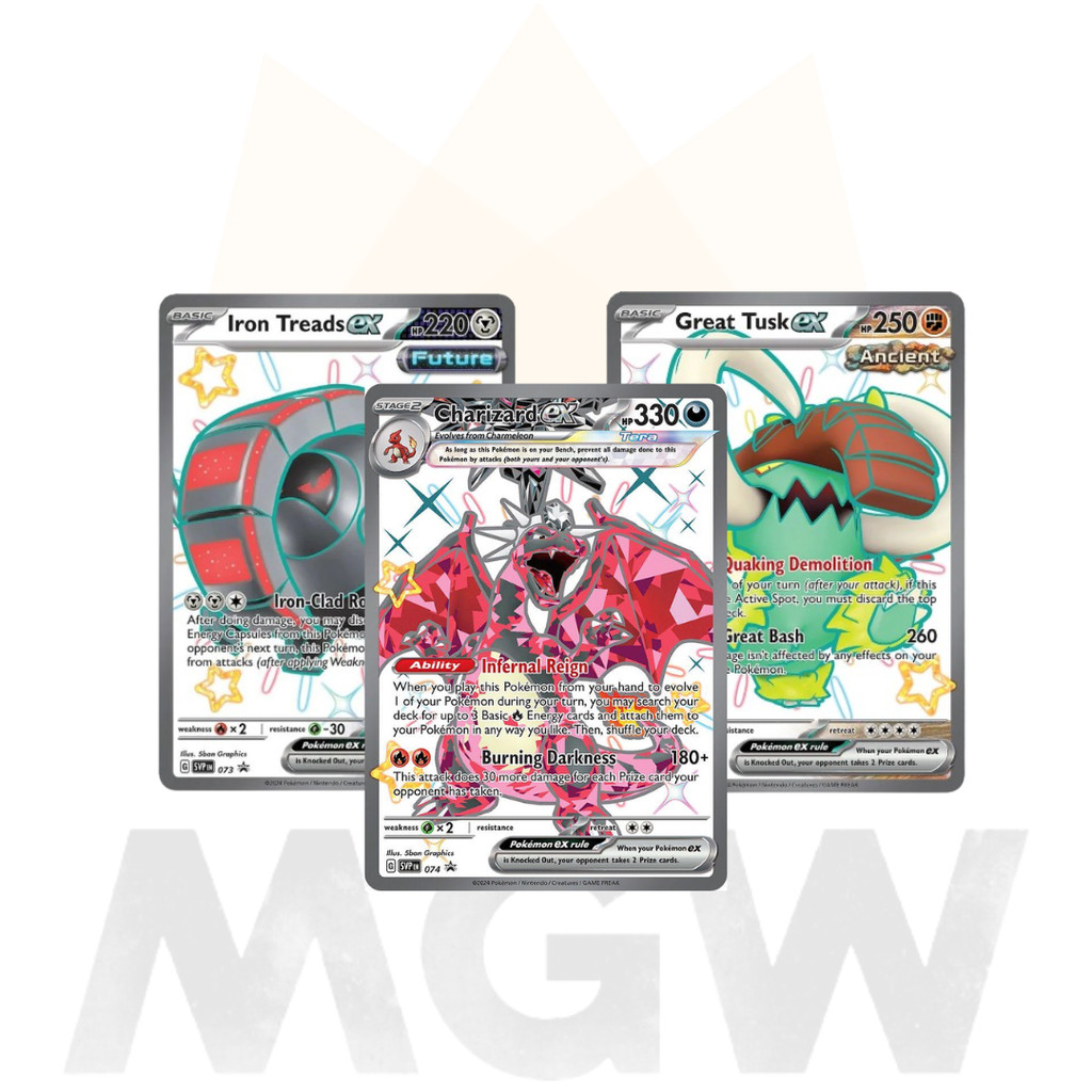 Pokemon TCG Paldean Fates Set of 3 (Great Tusk + Iron Treads ...
