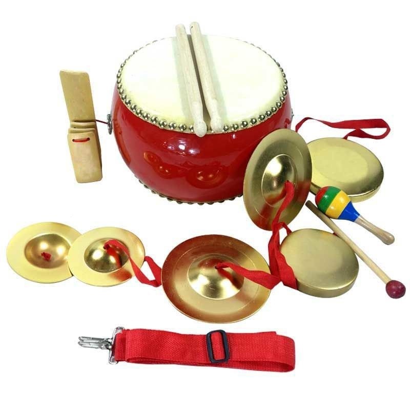 [Get 4 Gifts] 3-10 Inch Drum Children's Big Drum Gong Drum Kindergarten ...
