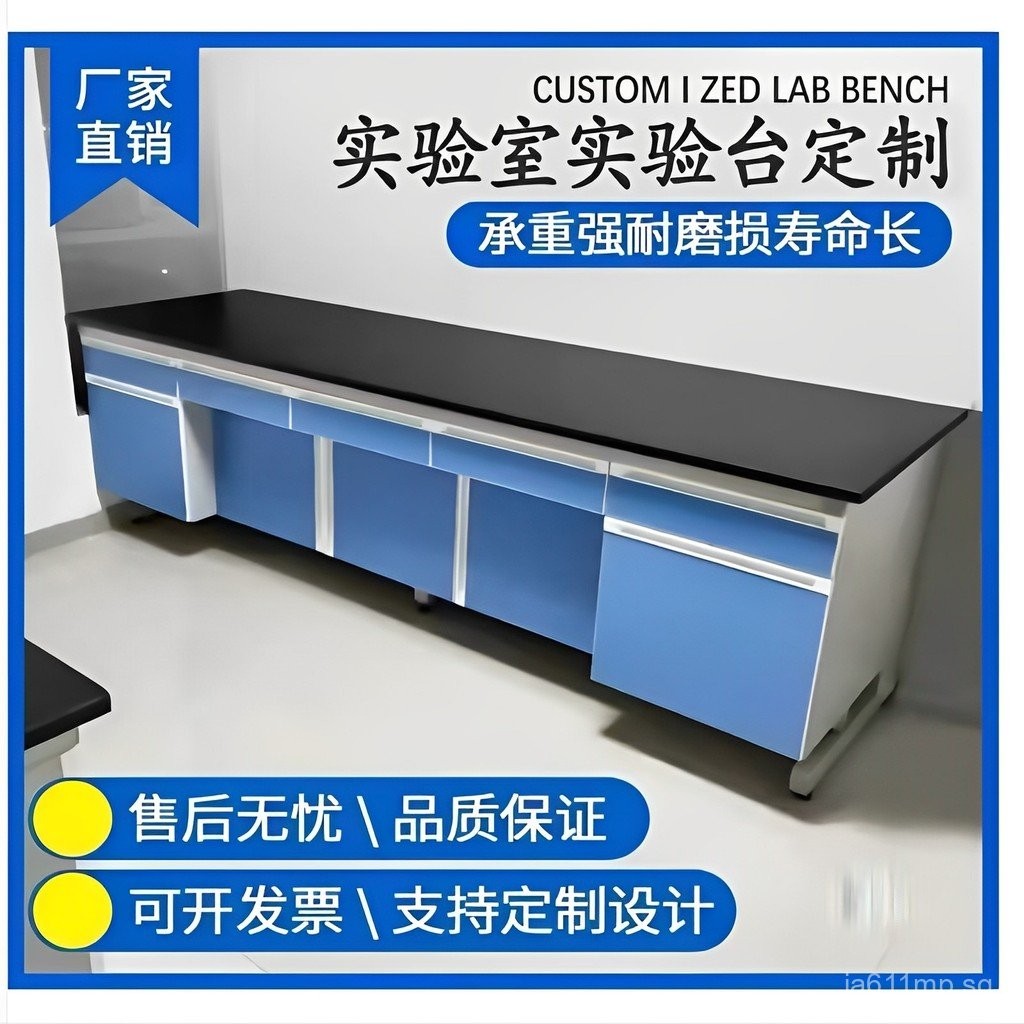 Laboratory Workbench Steel Wood PP Side Desk Chemical Test Bench ...