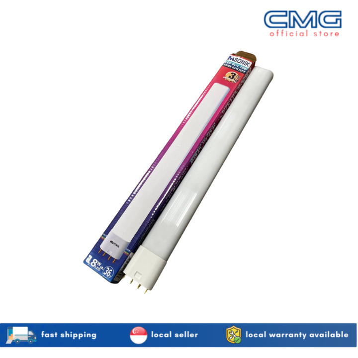 Nasonik PLL LED Bulb Tube 18W=36W 6500K Daylight | Shopee Singapore