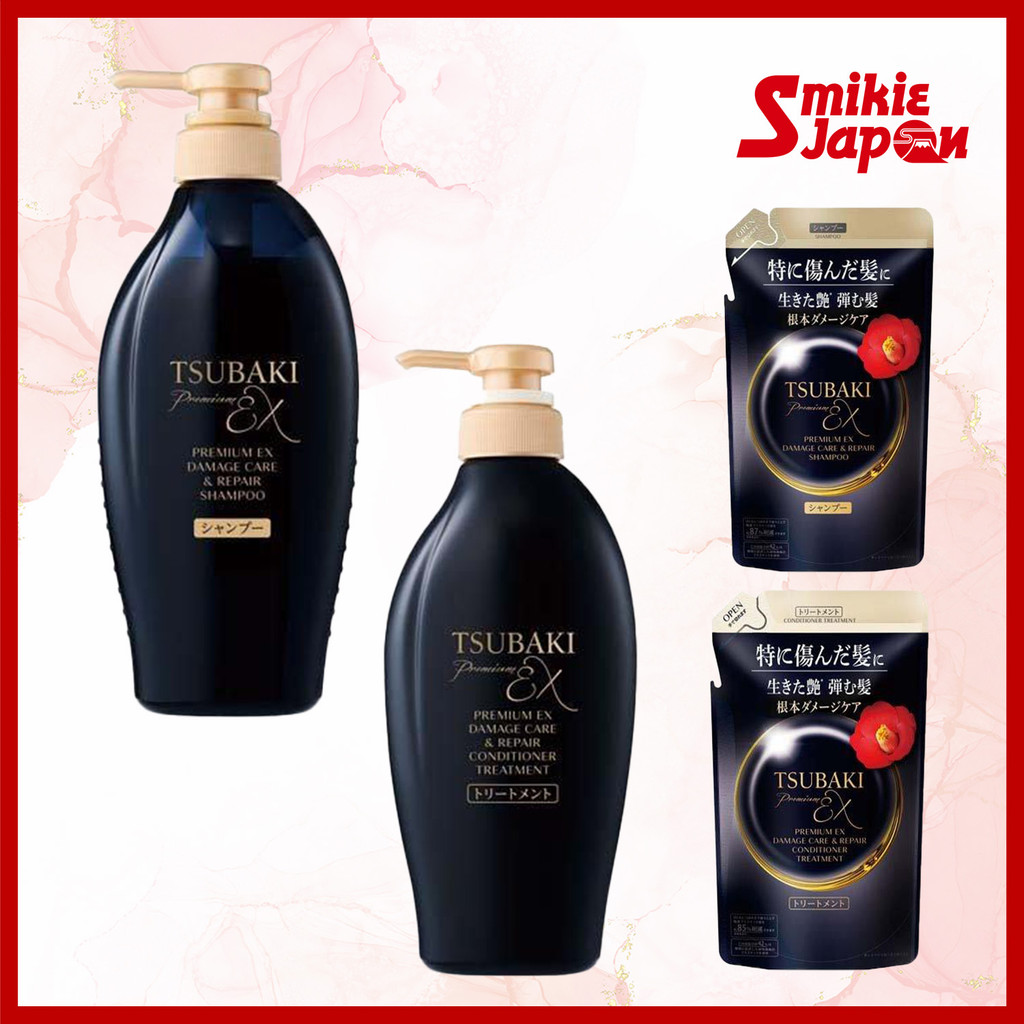 Shiseido TSUBAKI Premium Ex Intensive Repair Hair Care Shampoo/ Conditioner/ Refill Made In ...