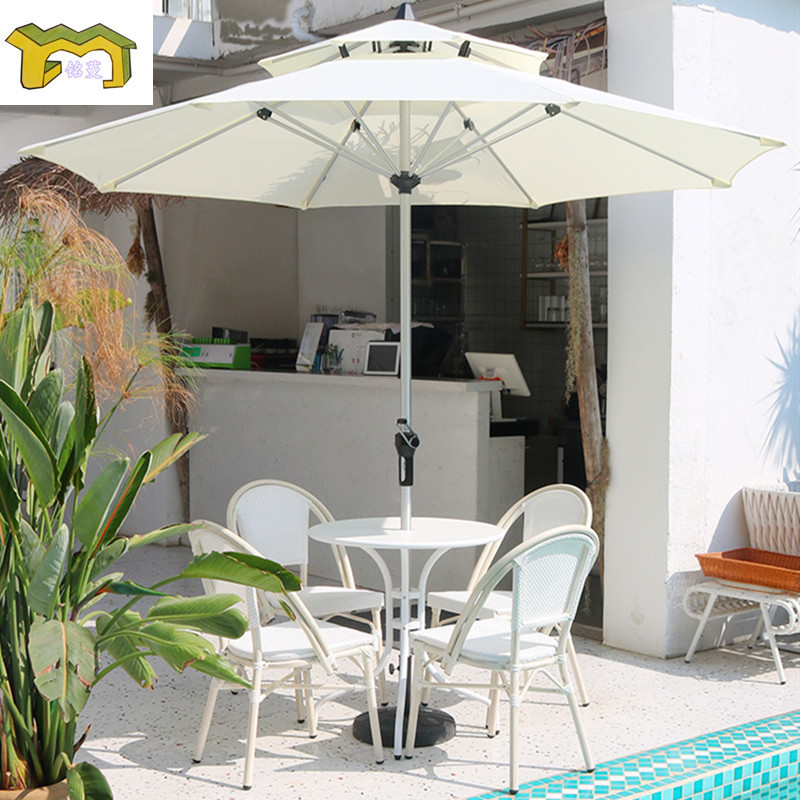 Outdoor Desk-Chair Combination Coffee Shop Terrace Leisure Balcony ...