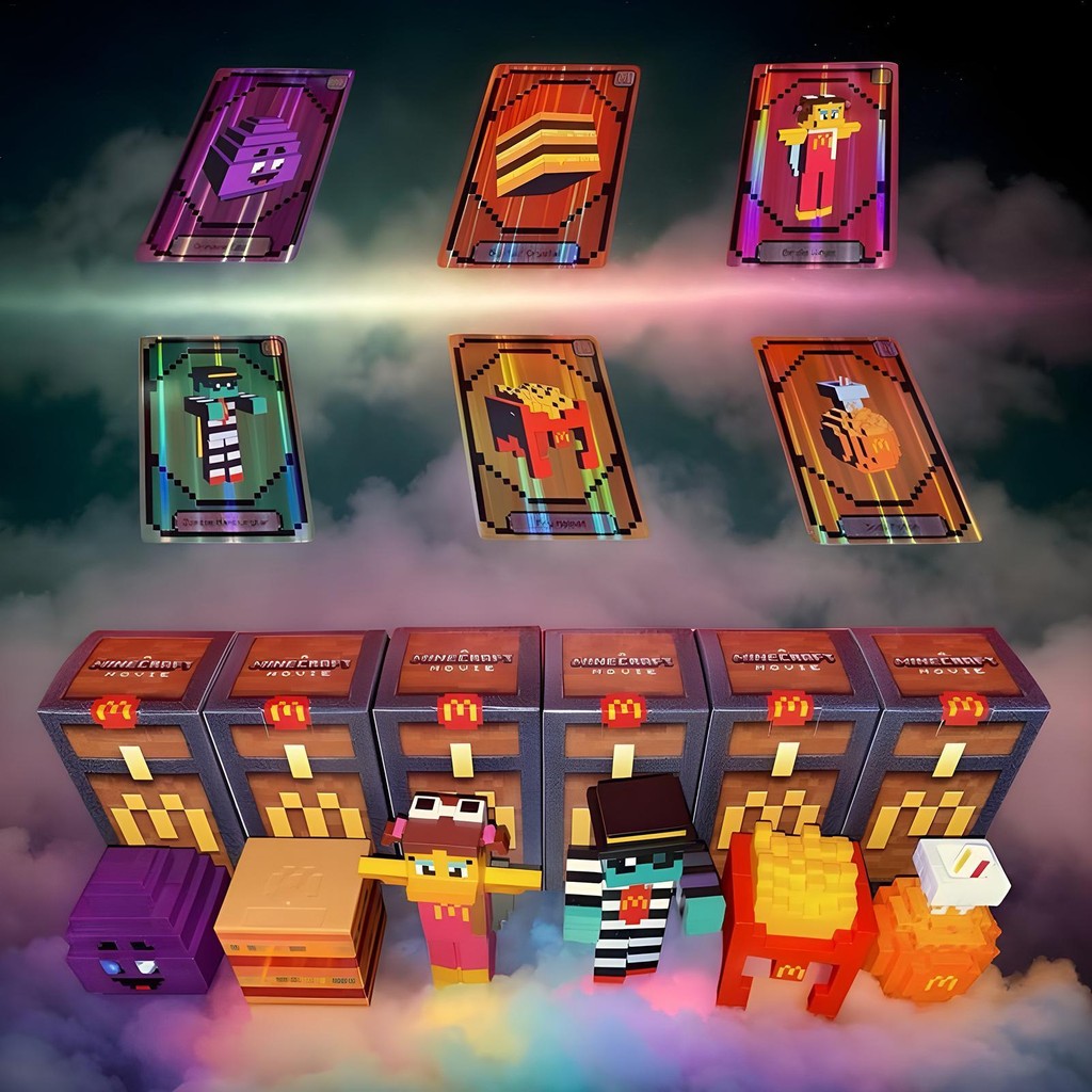 2025 McDonald's A Minecraft Movie Happy Meal Figure Set Colorful ...