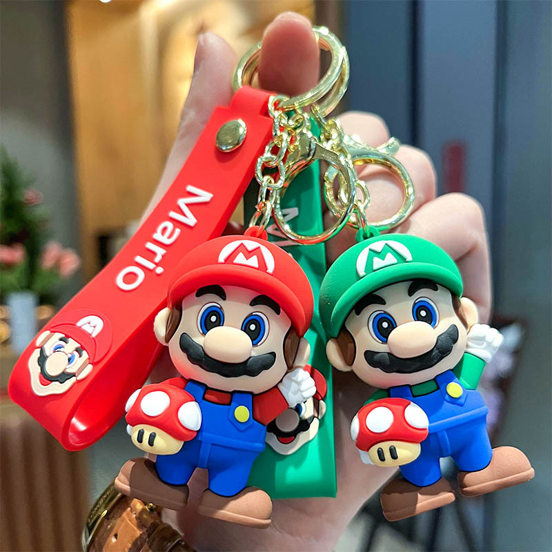 Cartoon Super Mario Keychain Car Pendant | Shopee Singapore