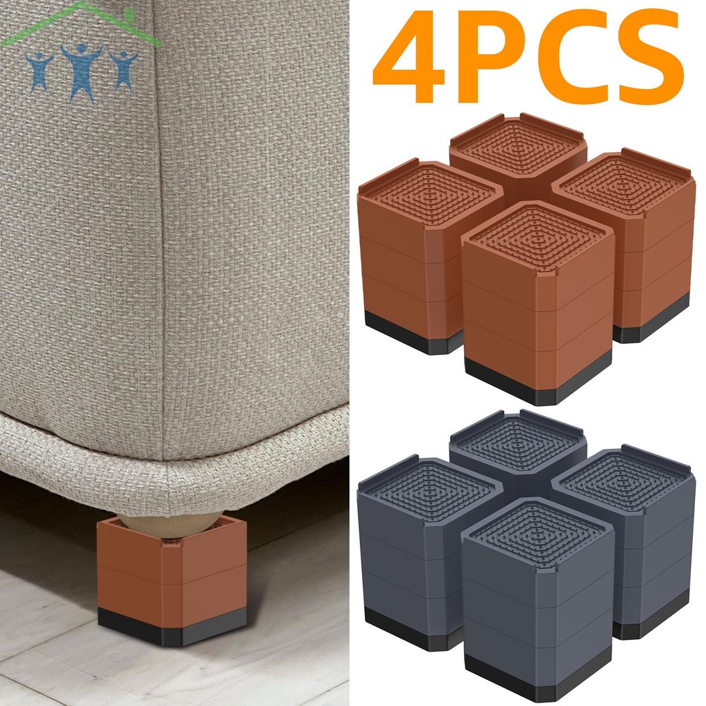 Bed Risers 3-Layer Detachable Adjustable Furniture Risers Heavy-Duty ...