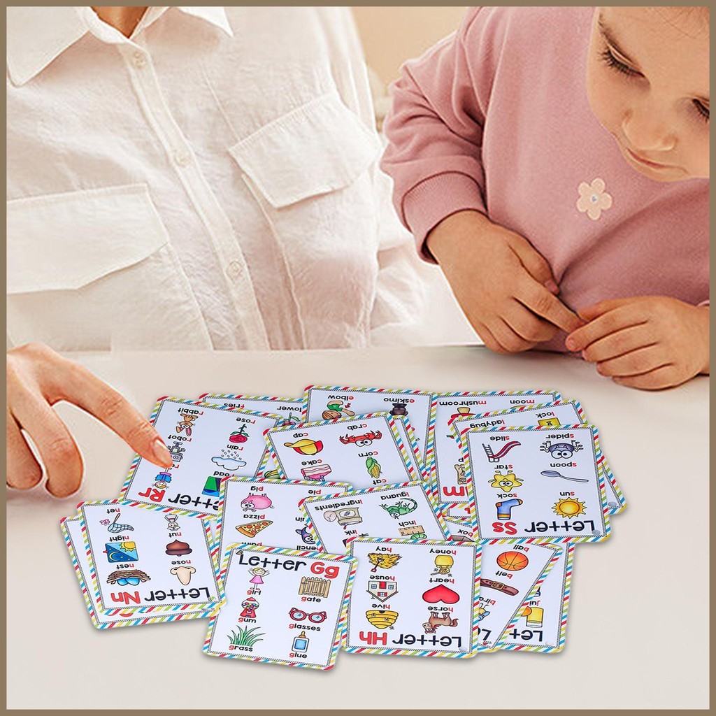 English Alphabet Words Letters Cards Learning English Word Card Flash ...