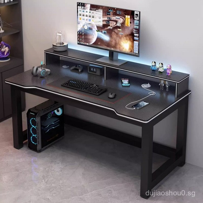 【In stock】Carbon Fibre Computer Table Gaming Table Monitor Stand Study ...