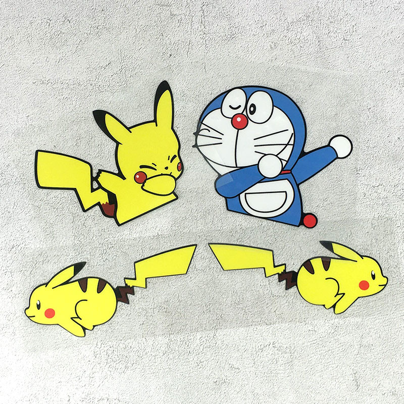 Pikachu Car Sticker swag Hip Hop Running Pikachu Doraemon Creative ...