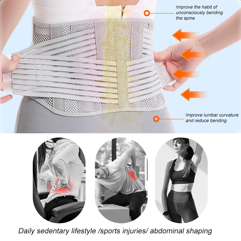 Lumbar Support Waist Belt Medical Back Brace Health Therapy Breathable ...