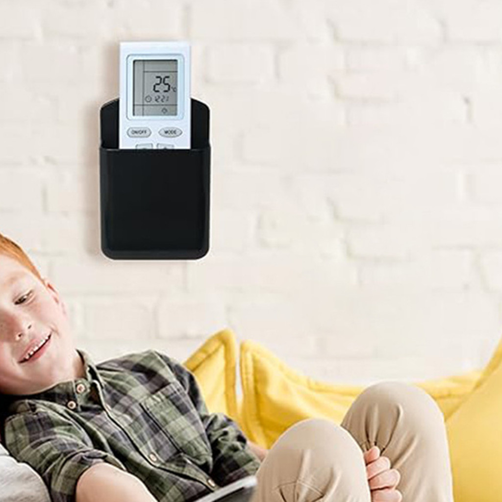 1 Set Wall Storage Box Bed Remote Holder Mount Stand Fan Brackets ...