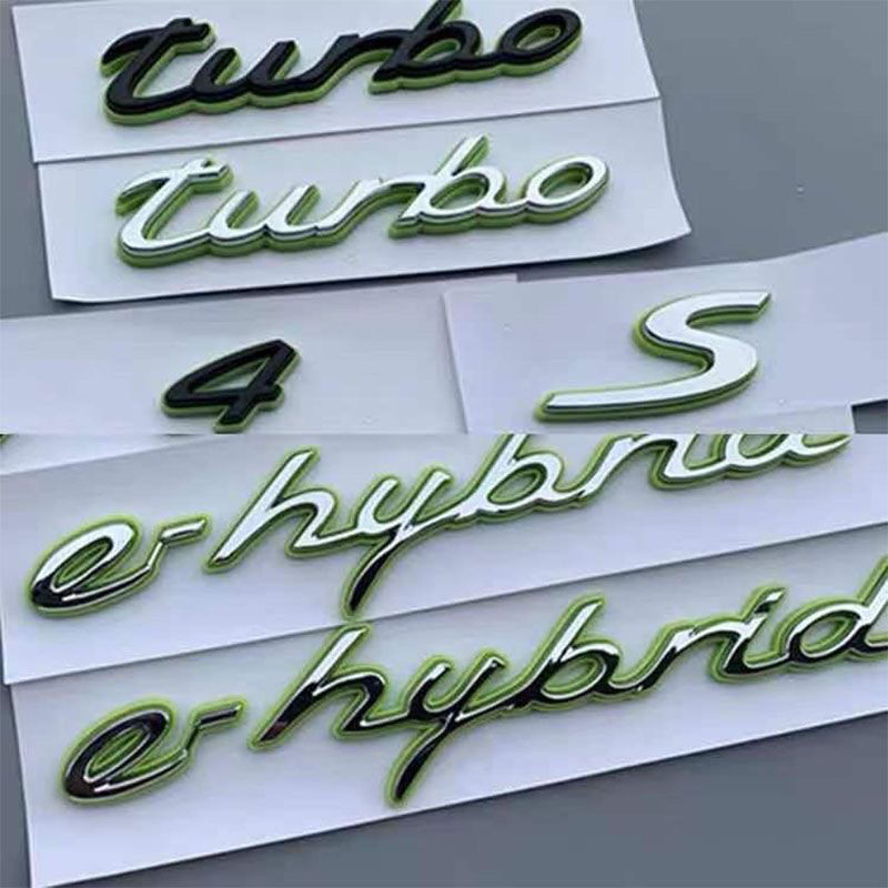 Applicable Porsche Green Logo Macan Panamera 4S Cayenne e-hubrid Logo ...