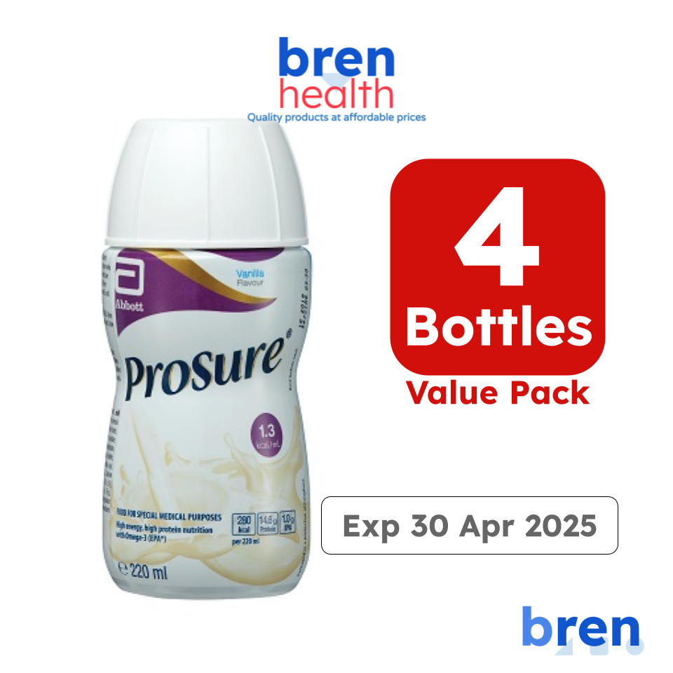 Abbott ProSure Vanilla - 5 Bottles x 220ml (Exp 30 Apr 2025) | Shopee ...