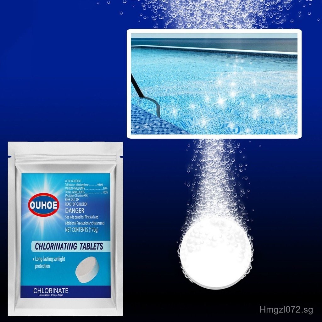 OUHOE Swimming Pool Effervescent Tablets Landscape Water Hydrotherapy ...