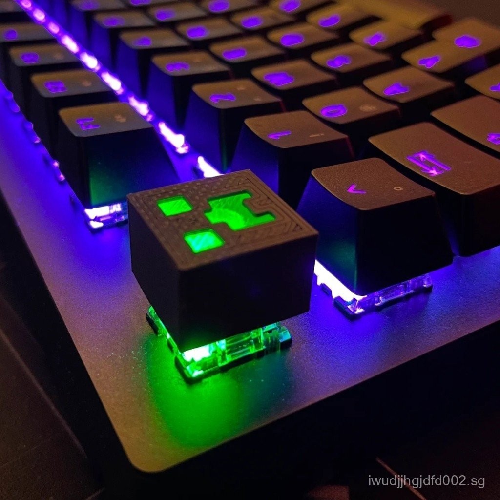 Minecraft Peripheral Creeper Keycap Mechanical Keyboard Personalized ...