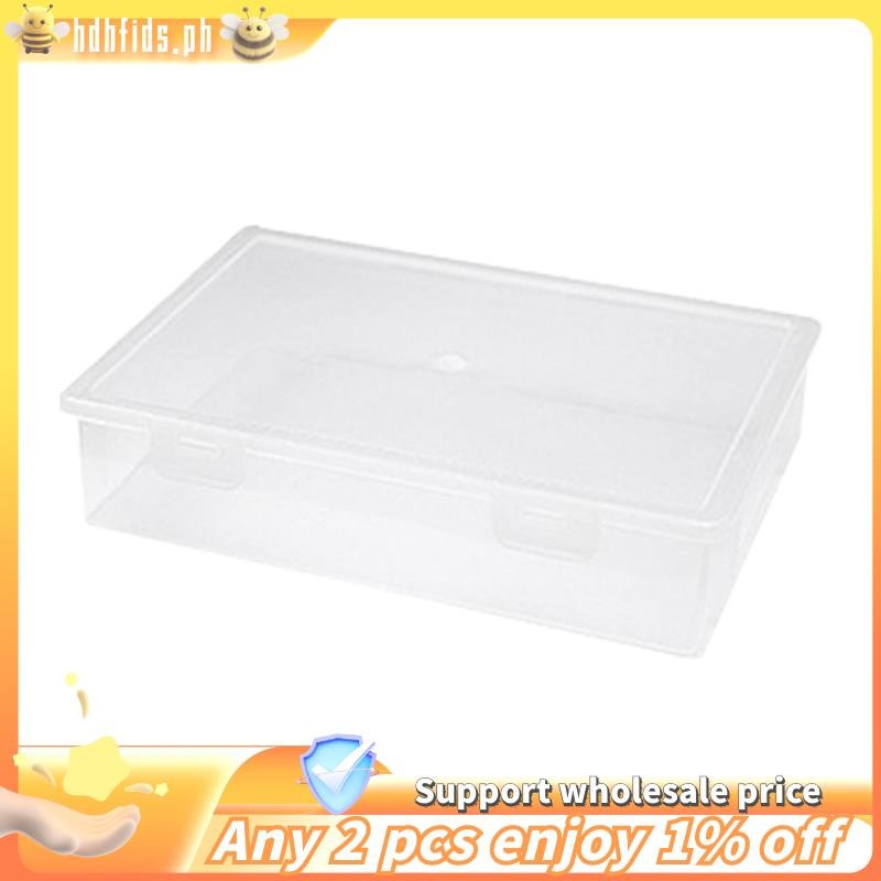 Plastic File Organizer Transparent Square Storage Box A4 Storage Box ...