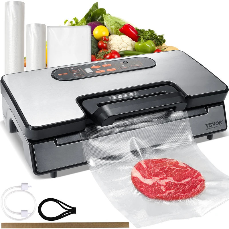 VEVOR Vacuum Sealer Machine,Powerful Dual Pump & Dual Sealing,Dry and ...