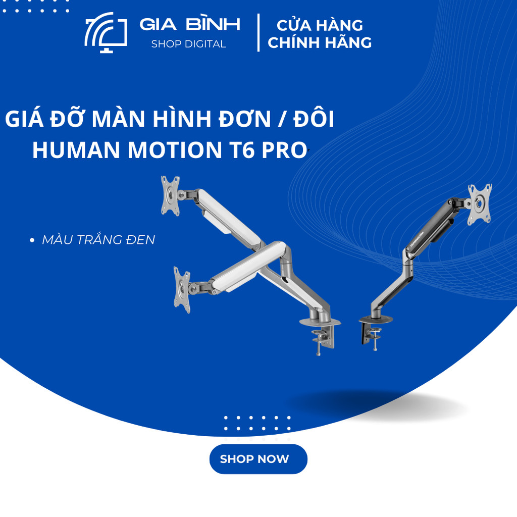 Hyperwork x Human Motion T6 Pro / T6 Pro Dual monitor mount / ARM ...