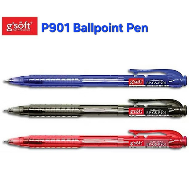 G'Soft Retractable Ball Point Pen BP-GS-P901 0.5mm 0.7mm | Shopee Singapore