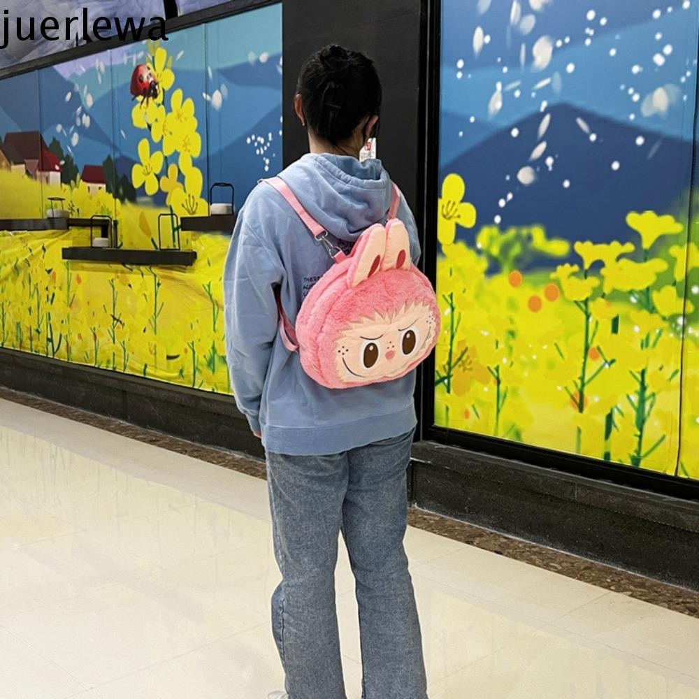 JUERLEWA Plush Labubu Bag, Cartoon Cute Labubu backpack, Casual Mokoko ...