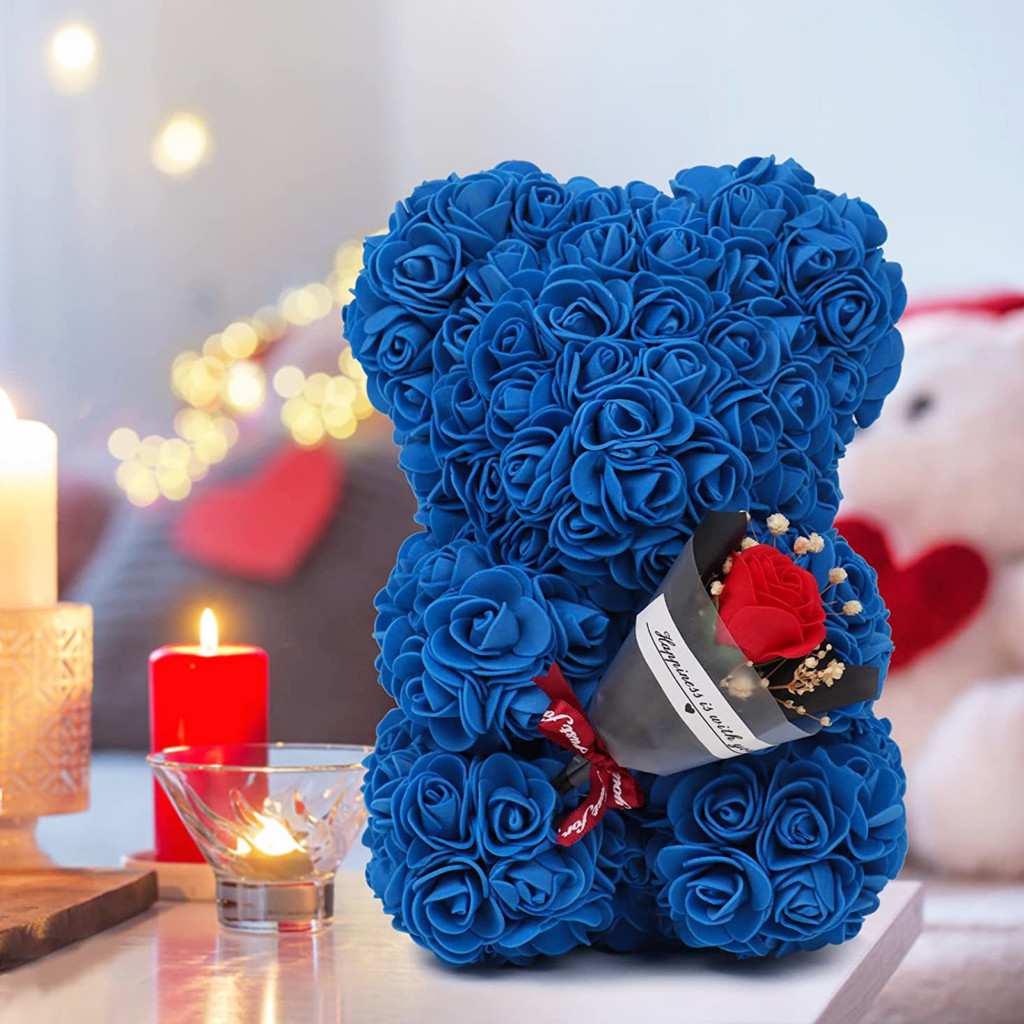 Valentine Day Bear Anniversary Rose Bear Preserved Rose Bear Box ...