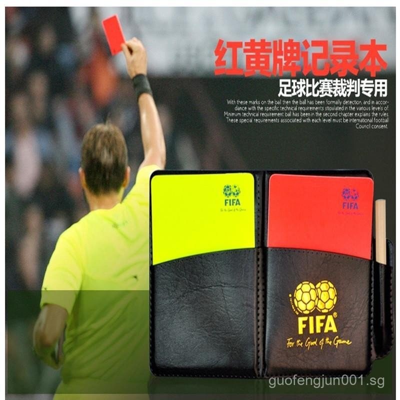 Football Referee Red and Yellow Cards with Pen Yellow Card Red Card ...