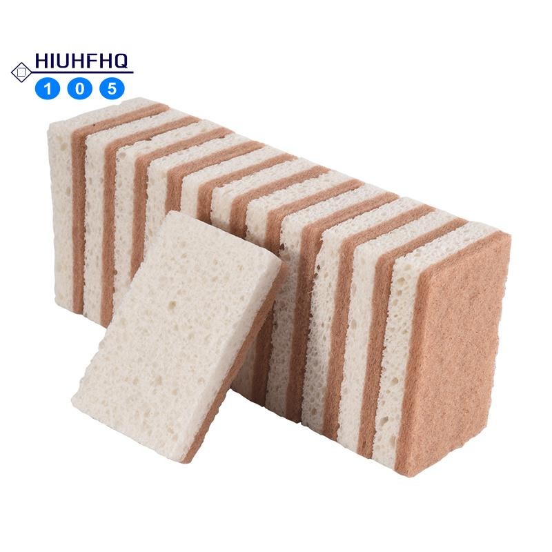 Eco-Friendly Natural Sponges for Dishes 12 Pack - Biodegradable Kitchen ...