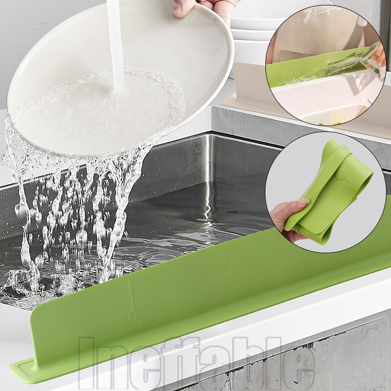 Silicone Sink Splash Guard - Reusable, Bendable - for Lab, Dishwashing ...