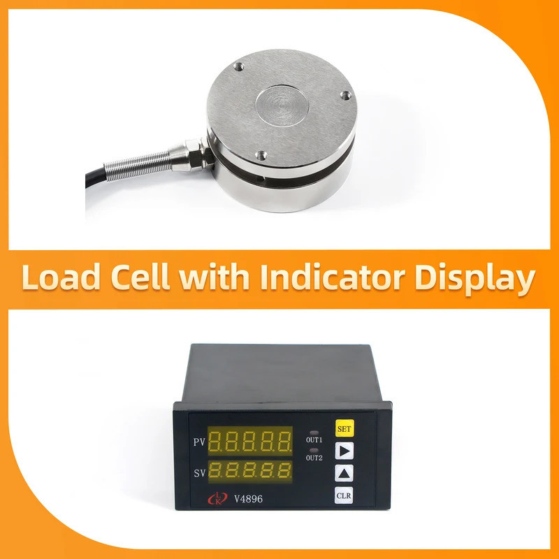 Load Cell Sensor with Indicator Display Weighing Pressure Sensor 10KG ...