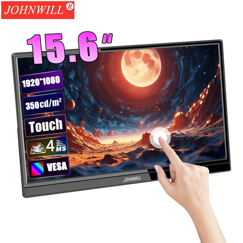 Computer Monitor 15.6/14 Inch Portable Monitor Touchscreen 1080P IPS ...