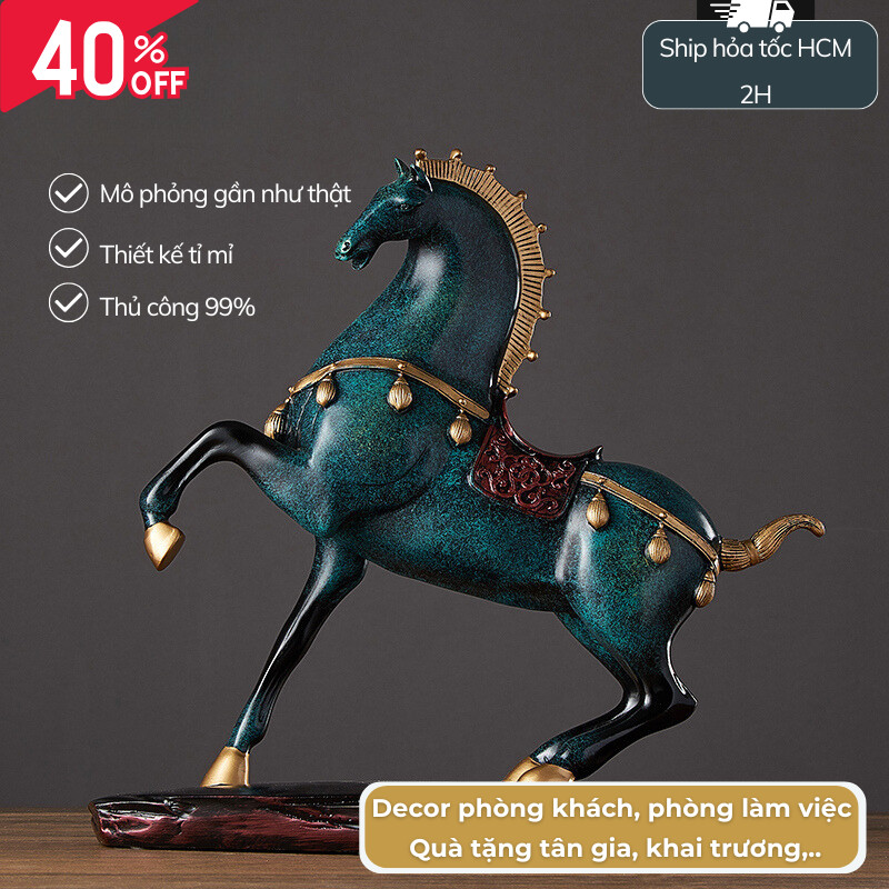 Ma Dao Success Resin Statue Joful Home Lucky Feng Shui Modern Nordic ...