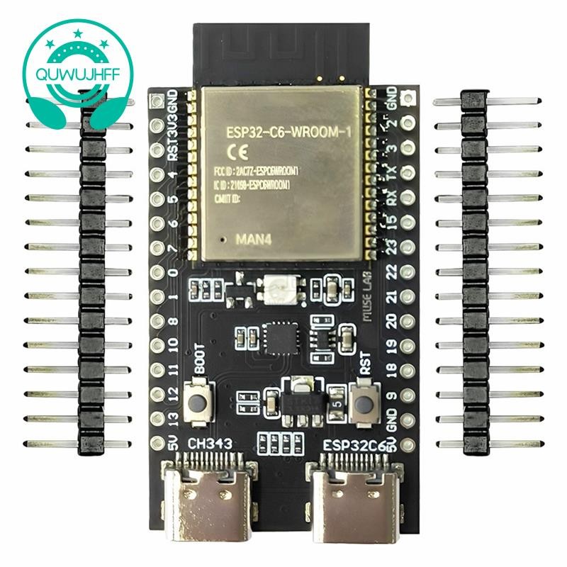 ESP32-C6-DevKitC-1-N4 ESP32-C6 Development Board Core Board RISC-V ESP32 WiFi Module Type-C ...