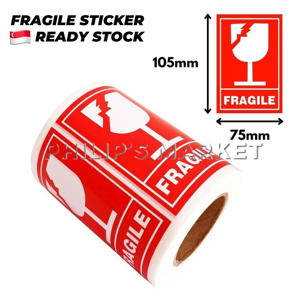 Fragile Label Sticker | Carton Box Sticker | Bubble Wrap Sticker ...